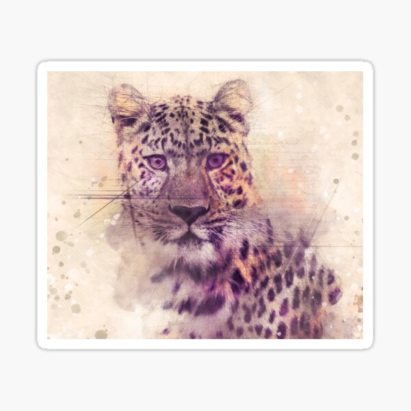"gepard art " Sticker for Sale by JBJart | Redbubble