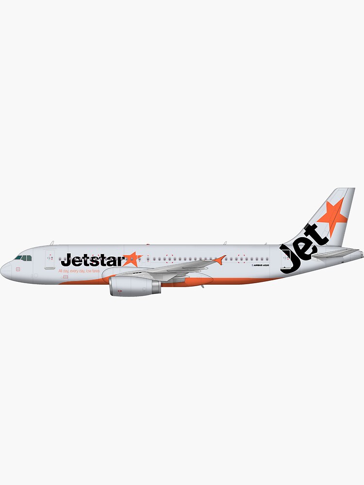"Jetstar Airways airplane" Sticker by peteroldfield | Redbubble