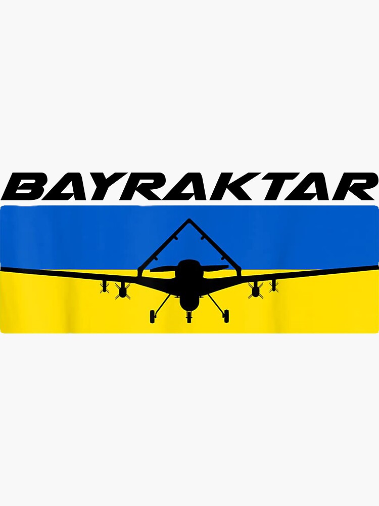 "Bayraktar TB2 Ukraine Special Support Ukraine" Sticker by hienred555 ...