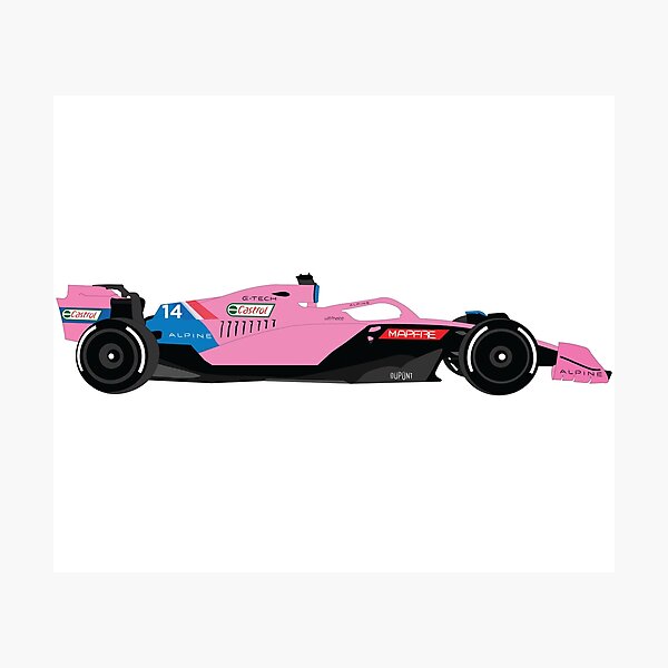 "Alpine F1 Team Race car 2022 A522 BWT Pink Special Livery Bahrain GP ...