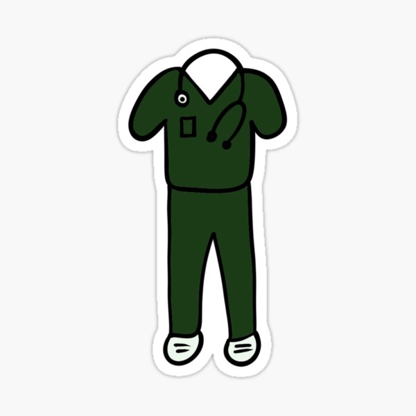 "Scrubs" Sticker by Mermaidssparkle | Redbubble
