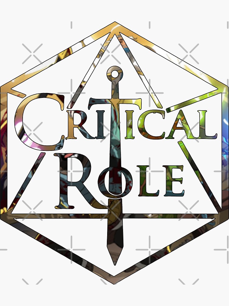 "Critical Role logo with Vox Machina imagery" Sticker by PunkyCat ...