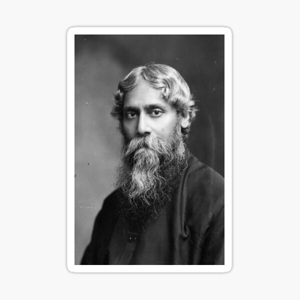 "Bengali Rabindranath Tagore" Sticker by wowlil | Redbubble