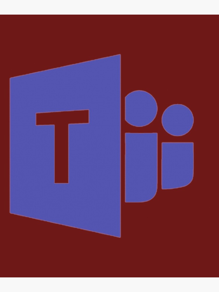 "Copie de Microsoft teams blue logo " Poster by bestskins17 | Redbubble