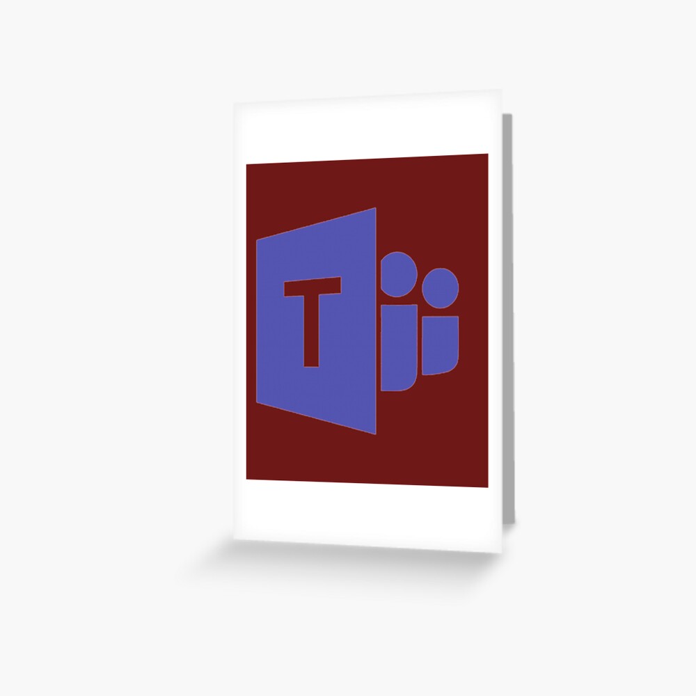 "Copie de Microsoft teams blue logo " Greeting Card by bestskins17 ...