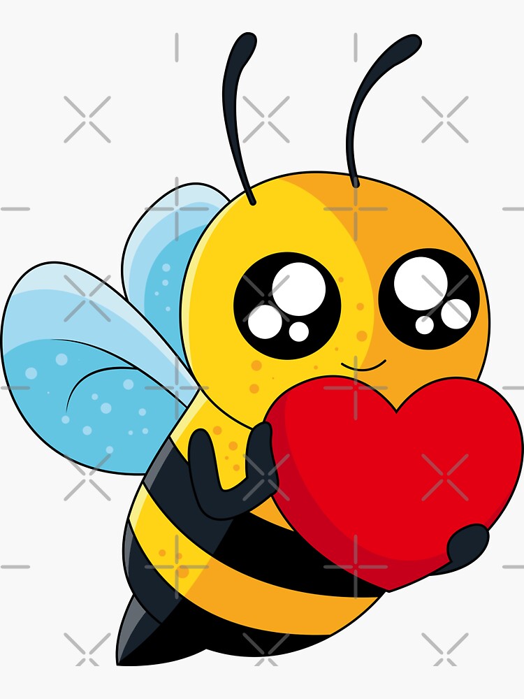 "Friendly Bee " Sticker by Iamlegendary1 | Redbubble