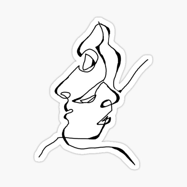 "Two faced" Sticker for Sale by YourcreateD | Redbubble