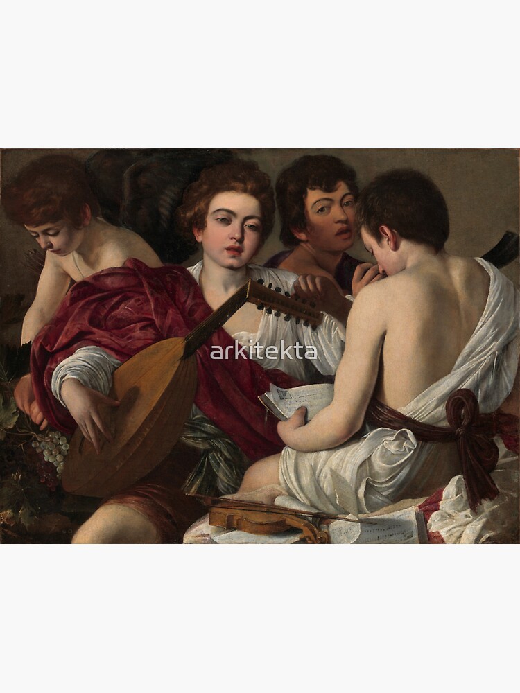 "The Musicians by Caravaggio" Sticker by arkitekta | Redbubble