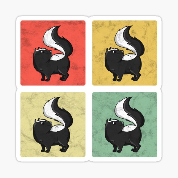 "Skunk Vintage Stink Badger Skunk Skunk" Sticker by madgrfx | Redbubble