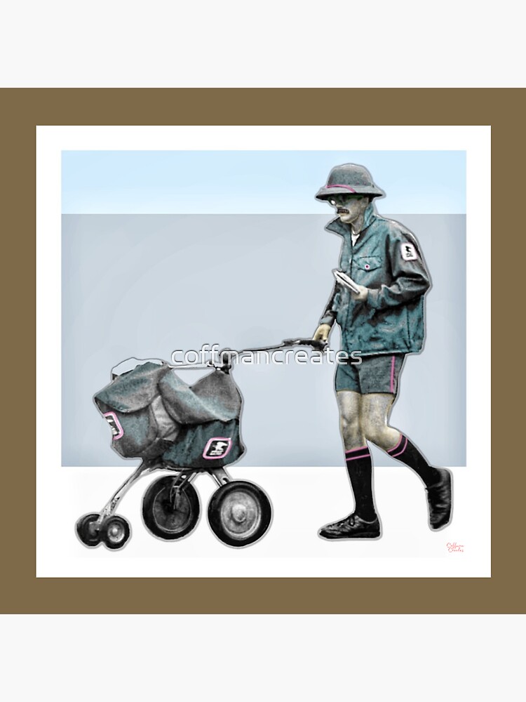 ""Postman"" Sticker by coffmancreates | Redbubble