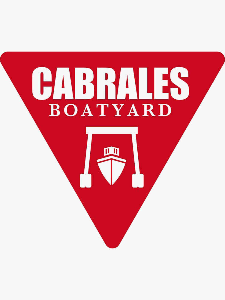 "Cabrales Boatyard logo" Sticker by CabralesBY | Redbubble