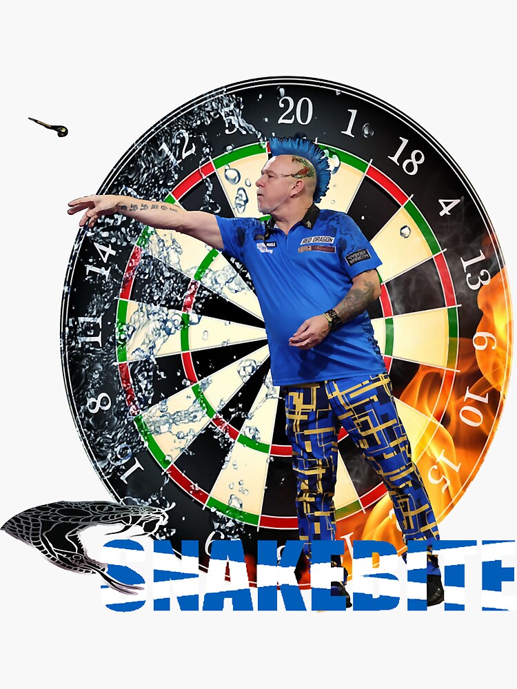 "Peter Wright Snakebite Sticker" Sticker by alaree8 | Redbubble