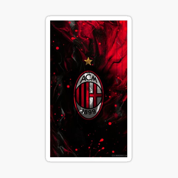 "AC MILAN" Sticker by IceSobek | Redbubble