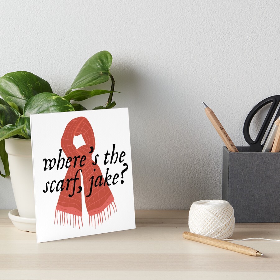 "Taylor Swift ‘where’s the scarf, jake?’" Art Board Print for Sale by ...