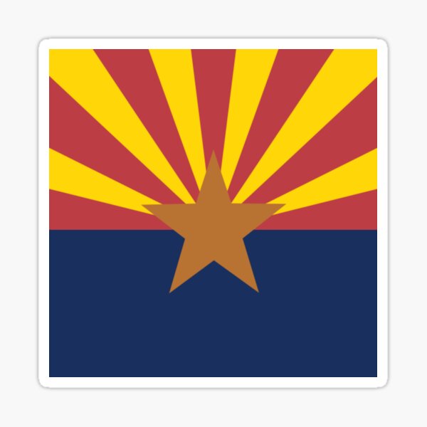 "Arizona flag" Sticker by ELF2 | Redbubble