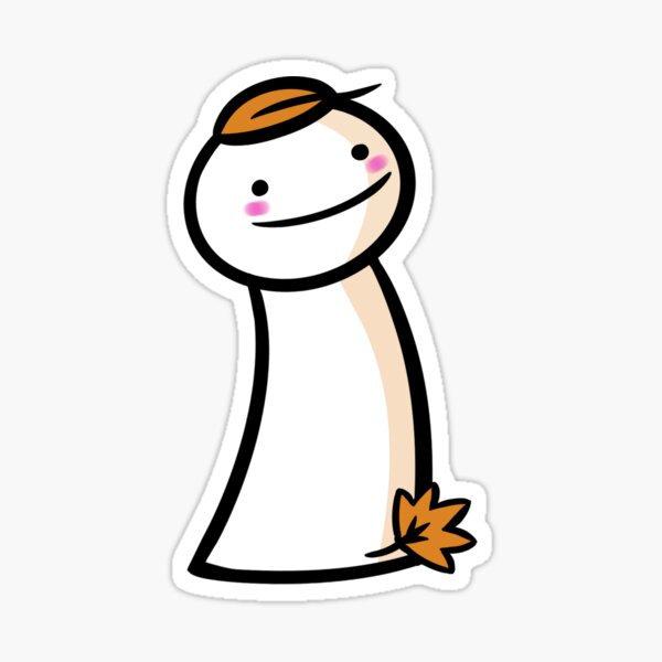 "Dream blob with leaf" Sticker by Vixydraws | Redbubble