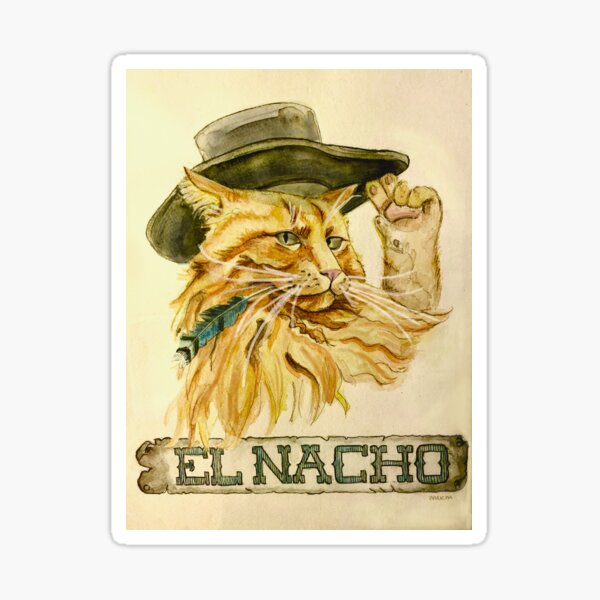 "El Nacho!" Sticker by wurmwares | Redbubble