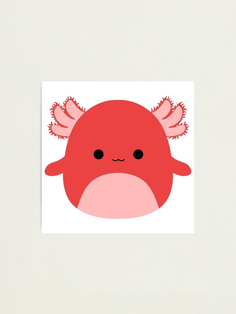 "Red Axolotl Squishmallow | Plushie Squish Fish | Kawaii Cute Collector ...