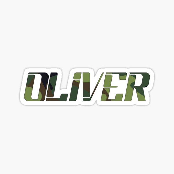 "OLIVER Name III - My name is OLIVER - typography name - Camo Vibe ...