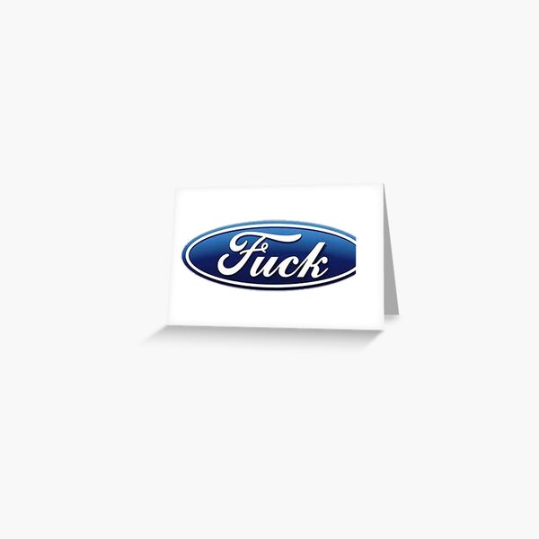 "CURSED ford logo" Greeting Card by AliceinMemeLand | Redbubble