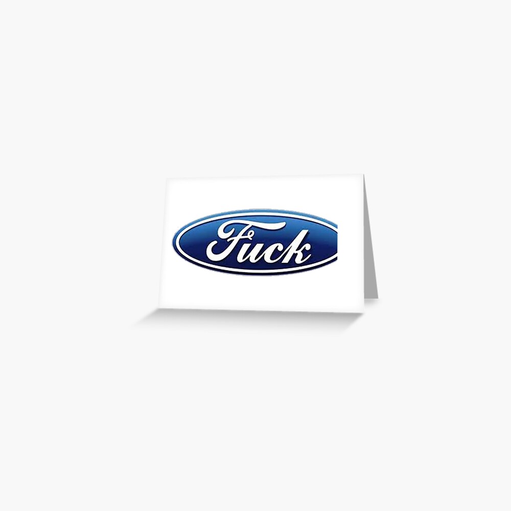 "CURSED ford logo" Greeting Card by AliceinMemeLand | Redbubble