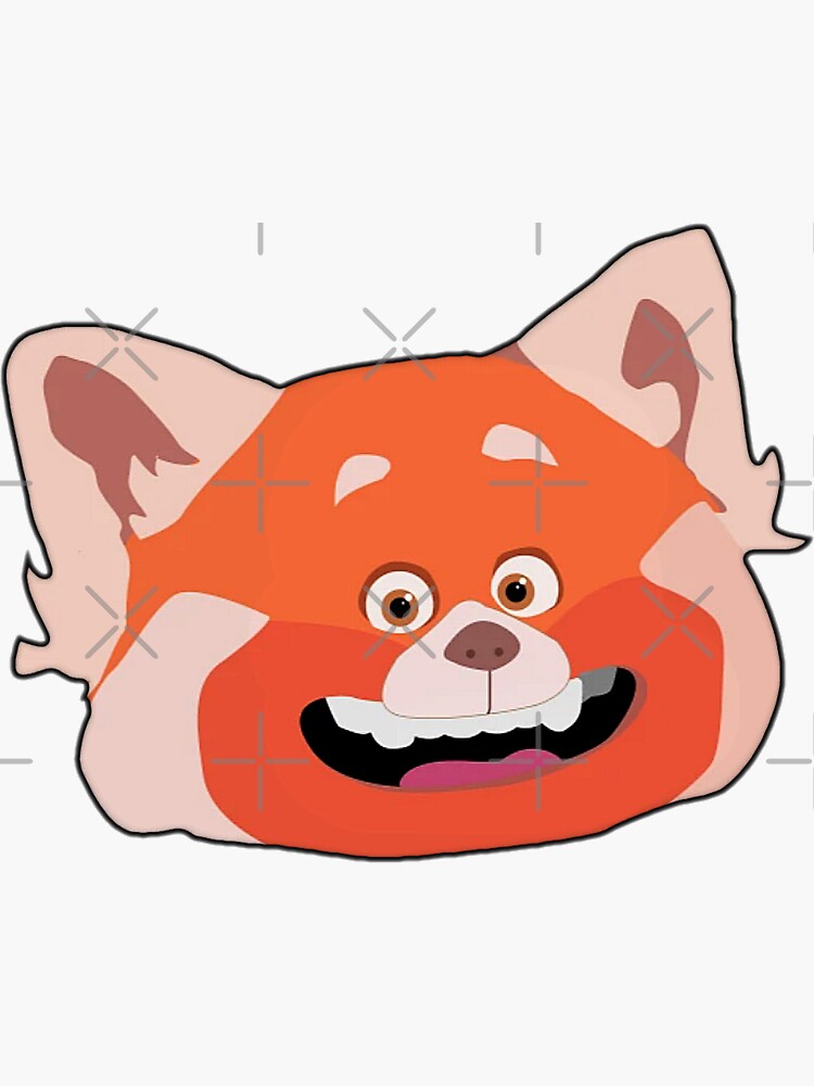 "Turning Red - Panda Sticker" Sticker by AWSMshirts | Redbubble