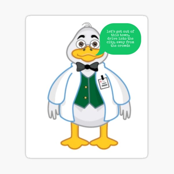 "wildest quack" Sticker by You-Drew-Stars | Redbubble