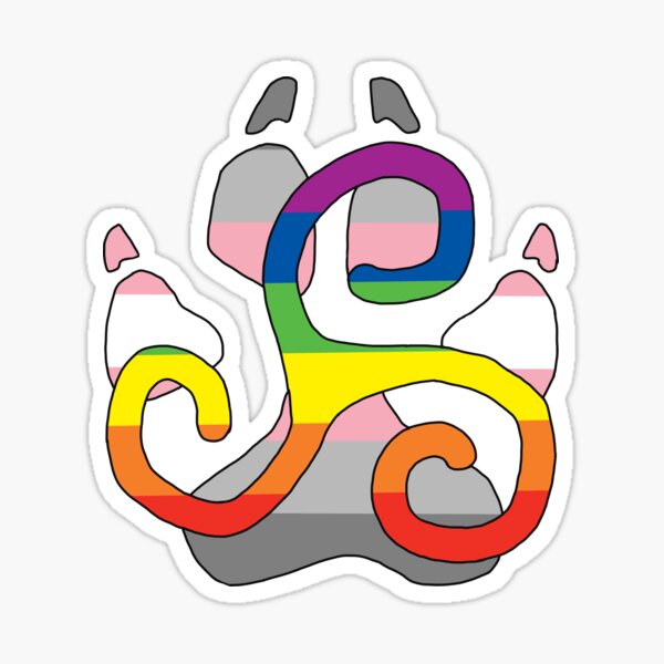 "Demi Girl Celticwolf" Sticker by CelticWolf55 | Redbubble