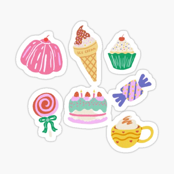 "Cute food " Sticker by Reroreemy | Redbubble