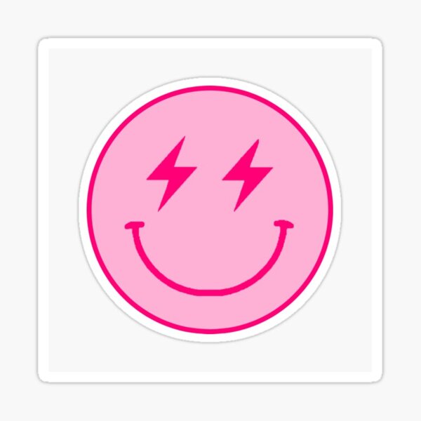 "Preppy Smiley Face" Sticker by AshleyYingling | Redbubble
