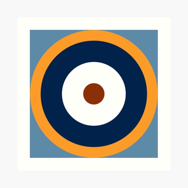 "The Classic Retro RAF mod roundel" Art Print for Sale by ModSupporters ...