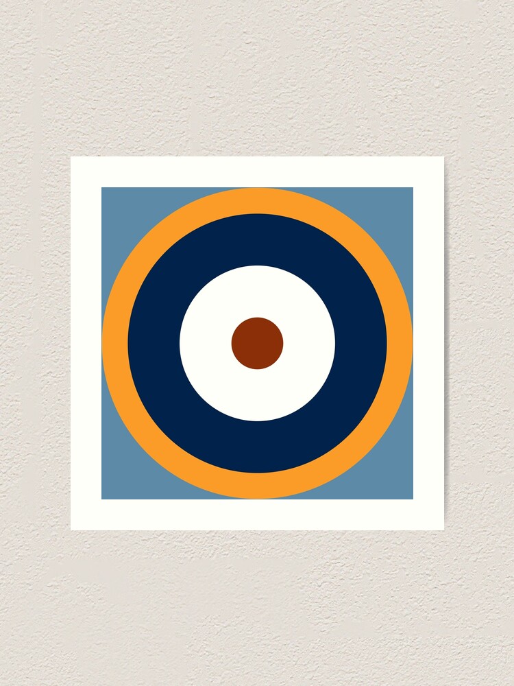 "The Classic Retro RAF mod roundel" Art Print for Sale by ModSupporters ...