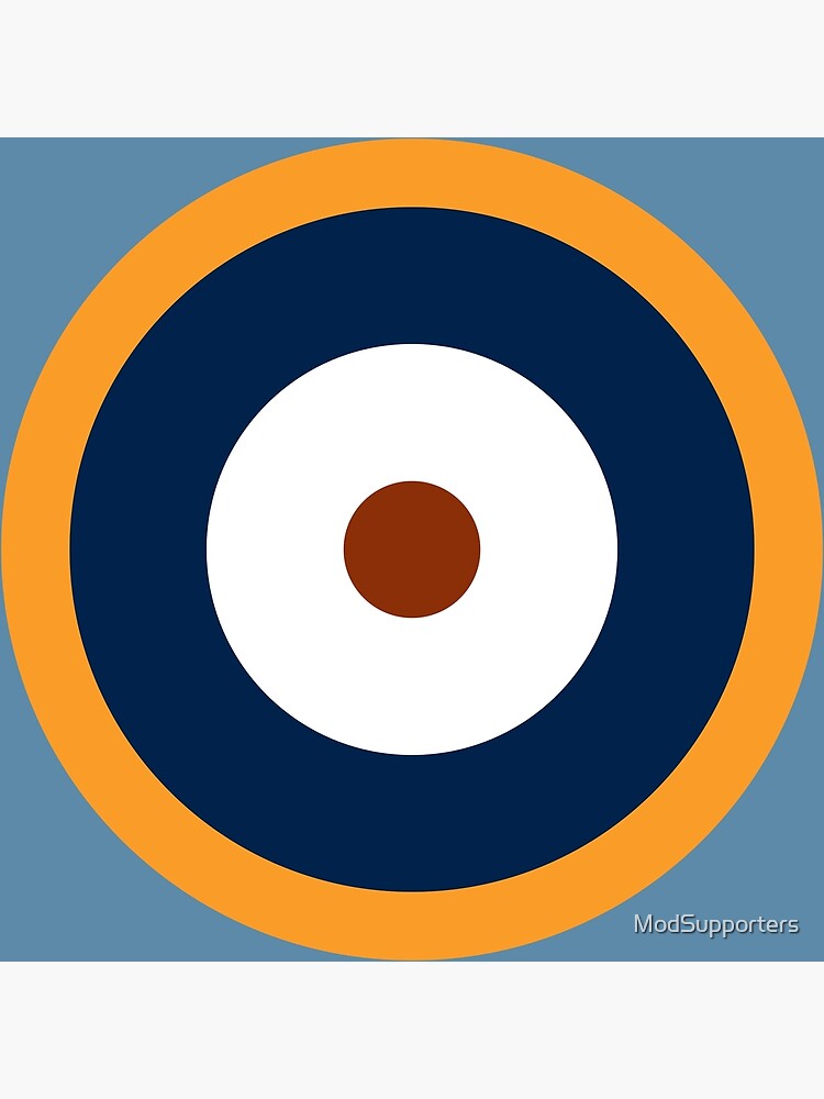 "The Classic Retro RAF mod roundel" Art Print for Sale by ModSupporters ...