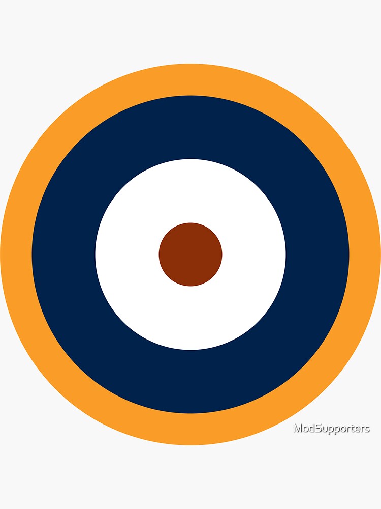 "The Classic Retro RAF mod roundel" Sticker by ModSupporters | Redbubble