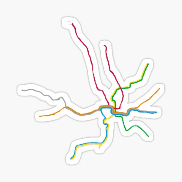 "WMATA Map" Sticker for Sale by culverline | Redbubble