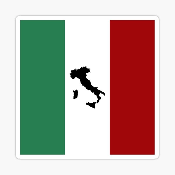 "Italian Flag & Boot" Sticker for Sale by MilitaryCandA | Redbubble