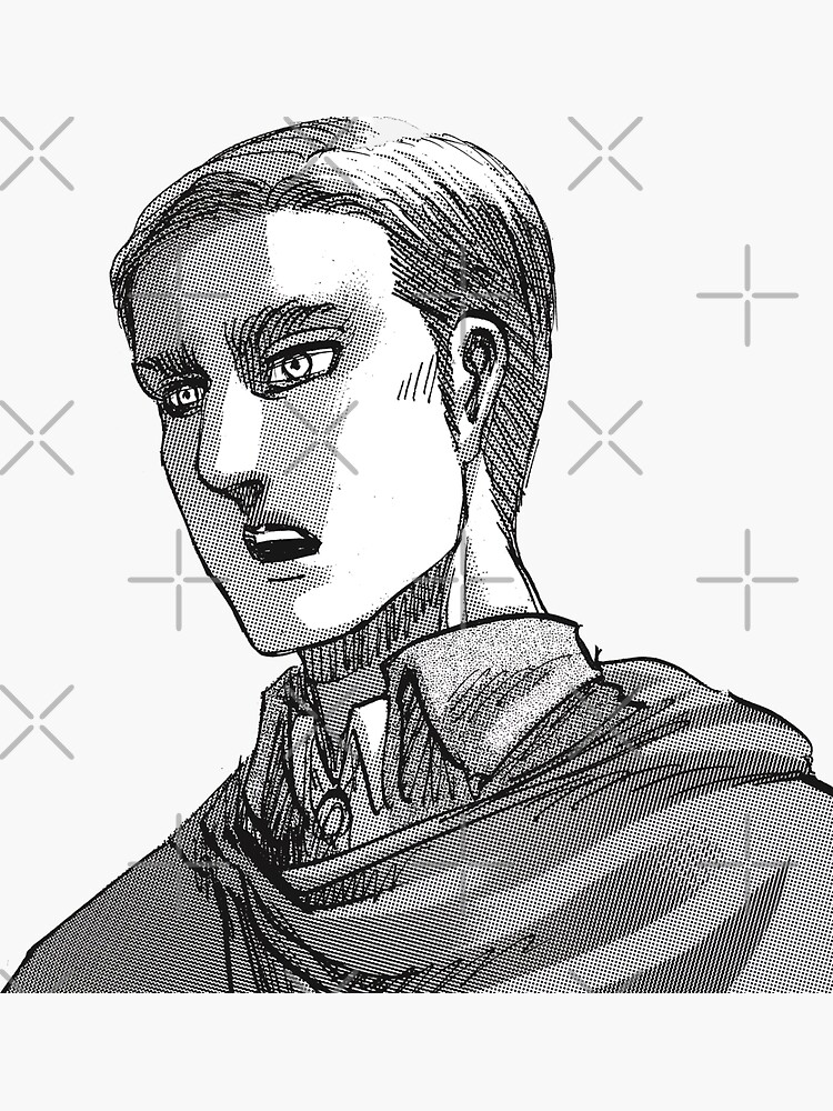"Erwin Smith Manga" Sticker by AnimeVision | Redbubble
