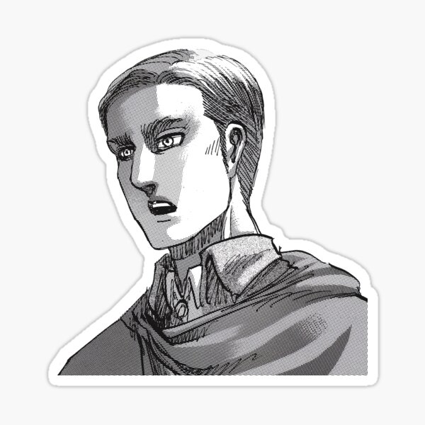"Erwin Smith Manga" Sticker by AnimeVision | Redbubble