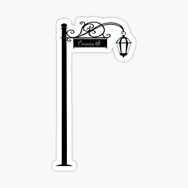 "Cornelia St sign post" Sticker by ToriKaer | Redbubble