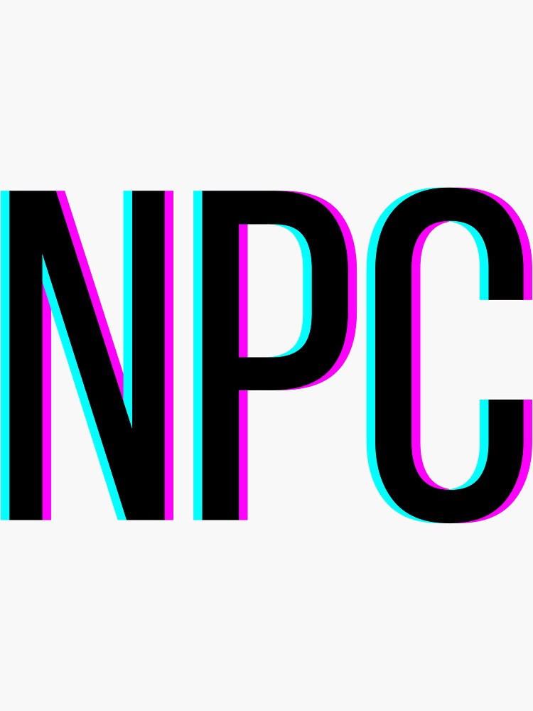 "NPC 3" Sticker by AdventurePippin | Redbubble