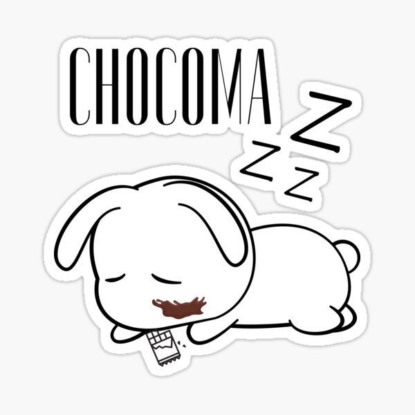 "Chocolate Coma - Chocoma" Sticker by SarcasticRow | Redbubble