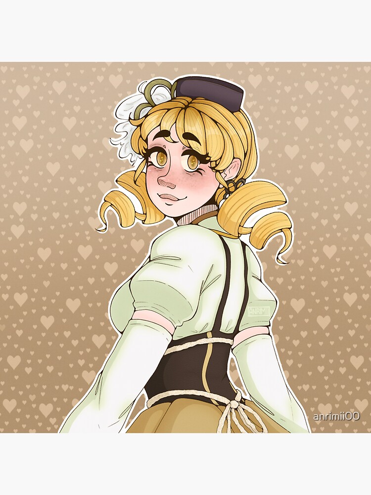 "mami tomoe!! (background)" Sticker by anrimii00 | Redbubble