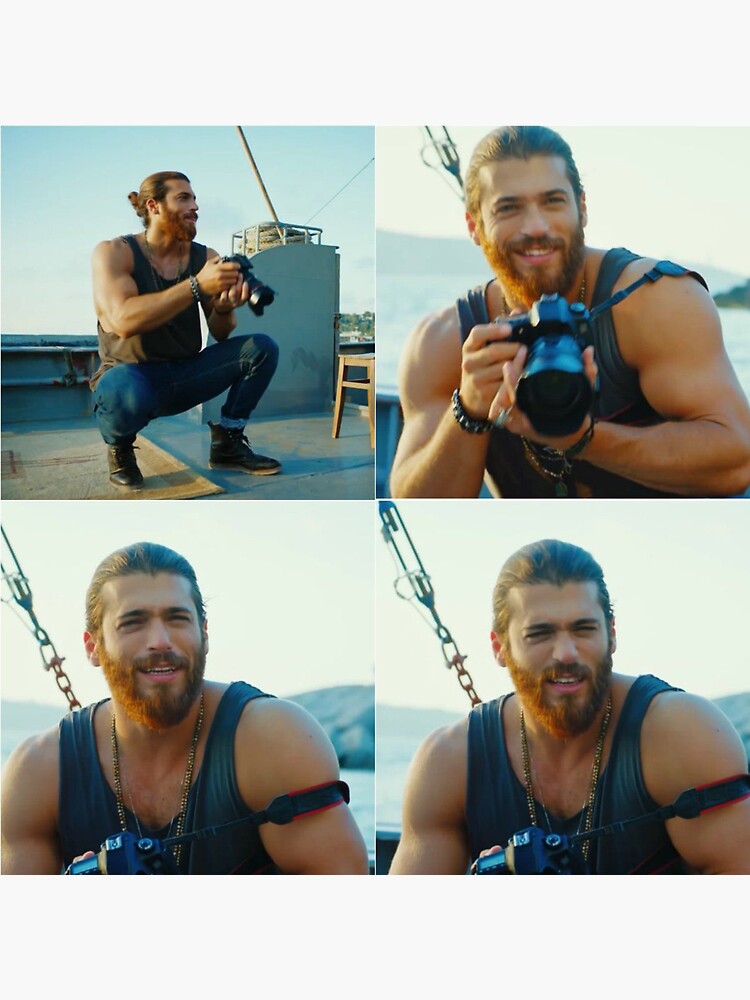 "photographer Can Yaman For Fans,Gifts" Sticker by omaimaLand | Redbubble