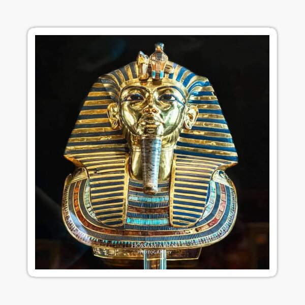 "Egyptian King Tutankhamun " Sticker by DaliaSabryTee | Redbubble