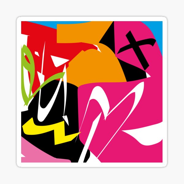 "Colorful Abstract Art" Sticker by Freygeistdesign | Redbubble