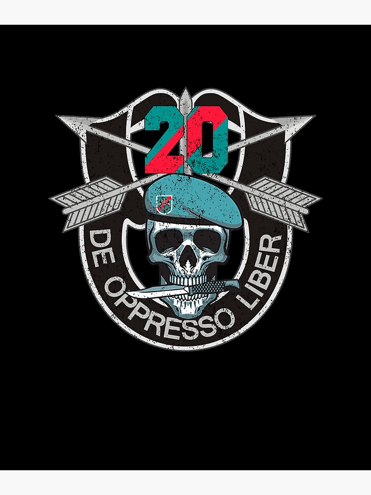 "US Army 20th Special Forces Group Vintage "De Oppresso Liber" US 20th ...