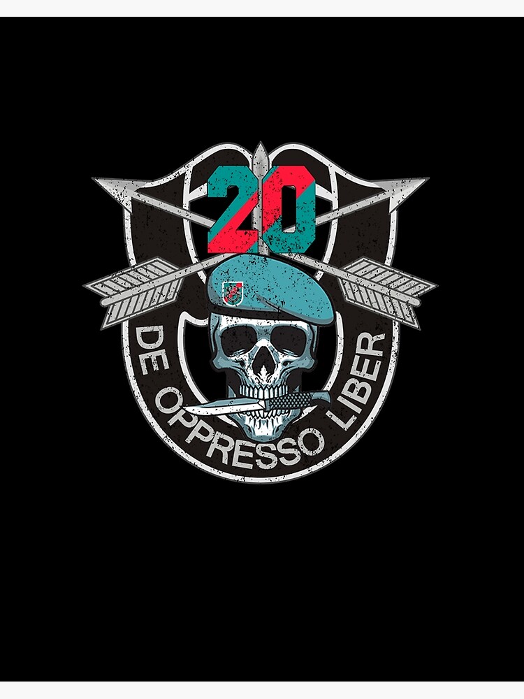 "US Army 20th Special Forces Group Vintage "De Oppresso Liber" US 20th ...