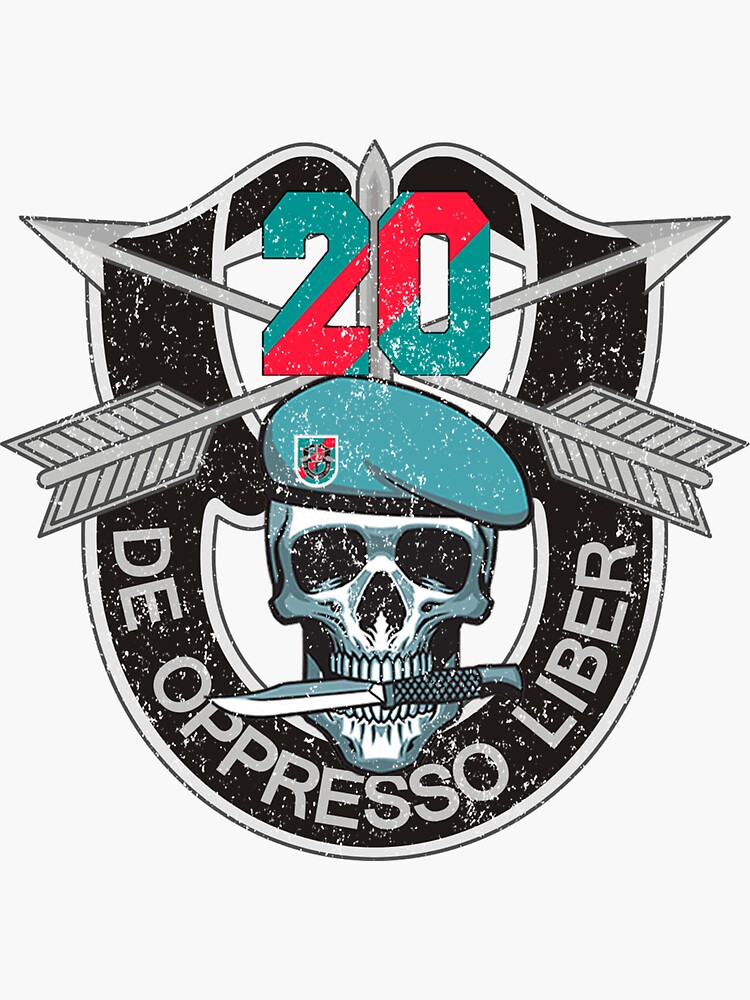 "US Army 20th Special Forces Group Vintage "De Oppresso Liber" US 20th ...