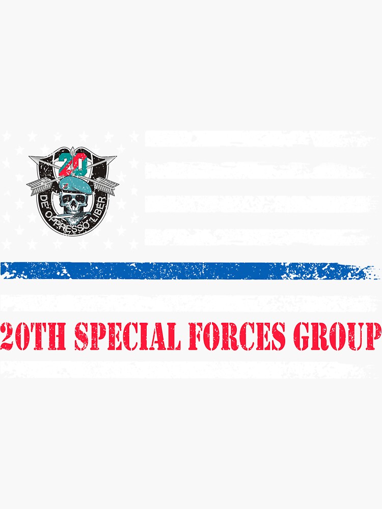 "Proud US Army 20th Special Forces Group Veteran Vintage "De Oppresso ...