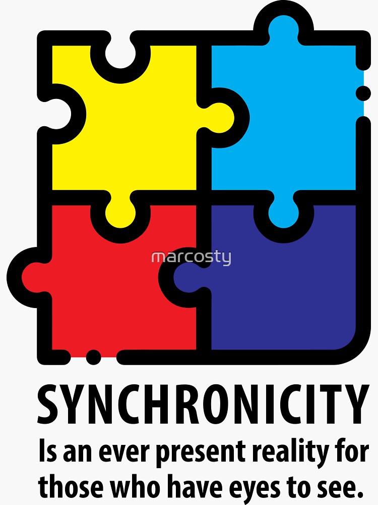 "Synchronicity Connections" Sticker by marcosty | Redbubble